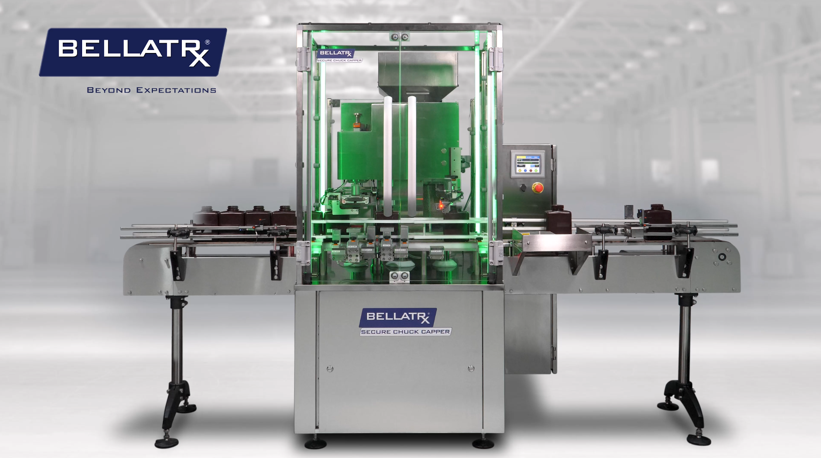 Secure Chuck Capper | Automatic Capping Machine | BellatRx